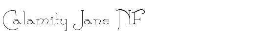 Calamity Jane NF Font - FontZone.net
