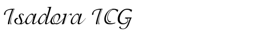 Download Isadora ICG Font - Thousands of fonts to download for free