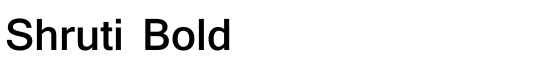 Shruti font style - bdaevery