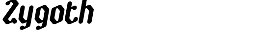 Zygoth Font - FontZone.net
